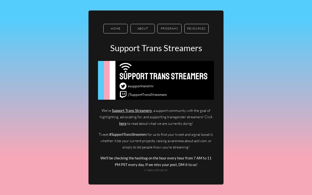 Support Trans Streamers
